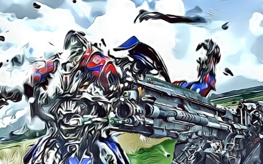 变形金刚 电影片段高清转制动画风格