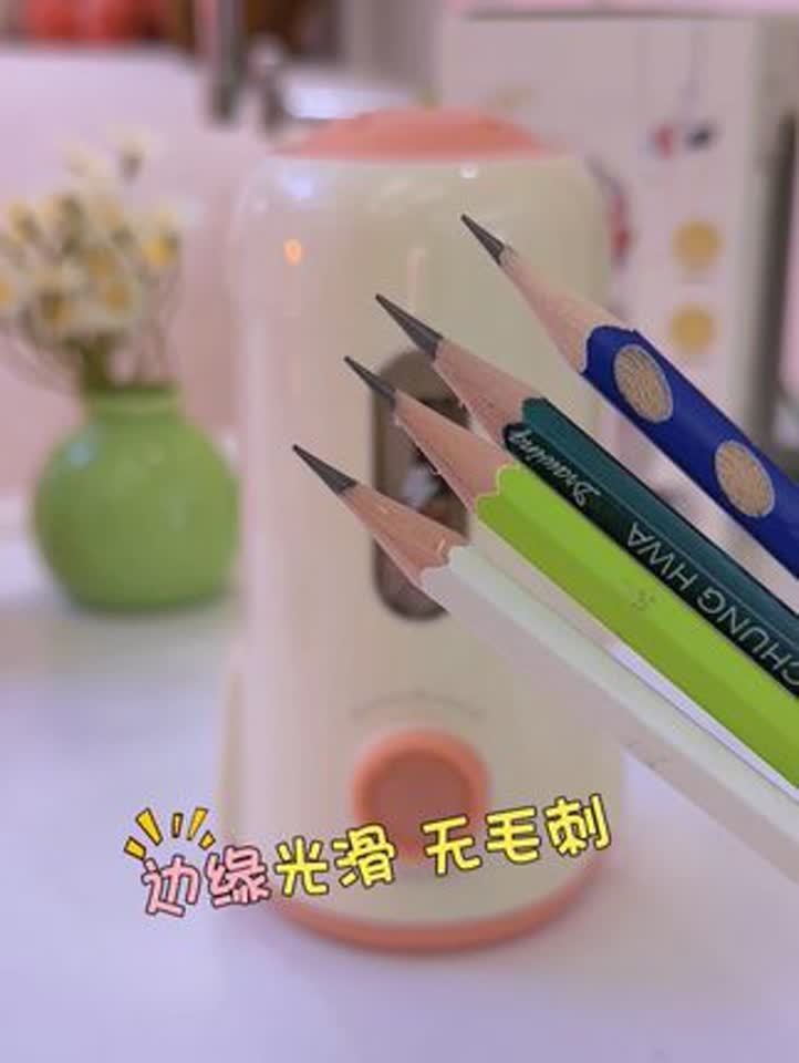 孩子写作业总喊笔钝,有了这款得力全自动削笔机再也不操心 3档调节...