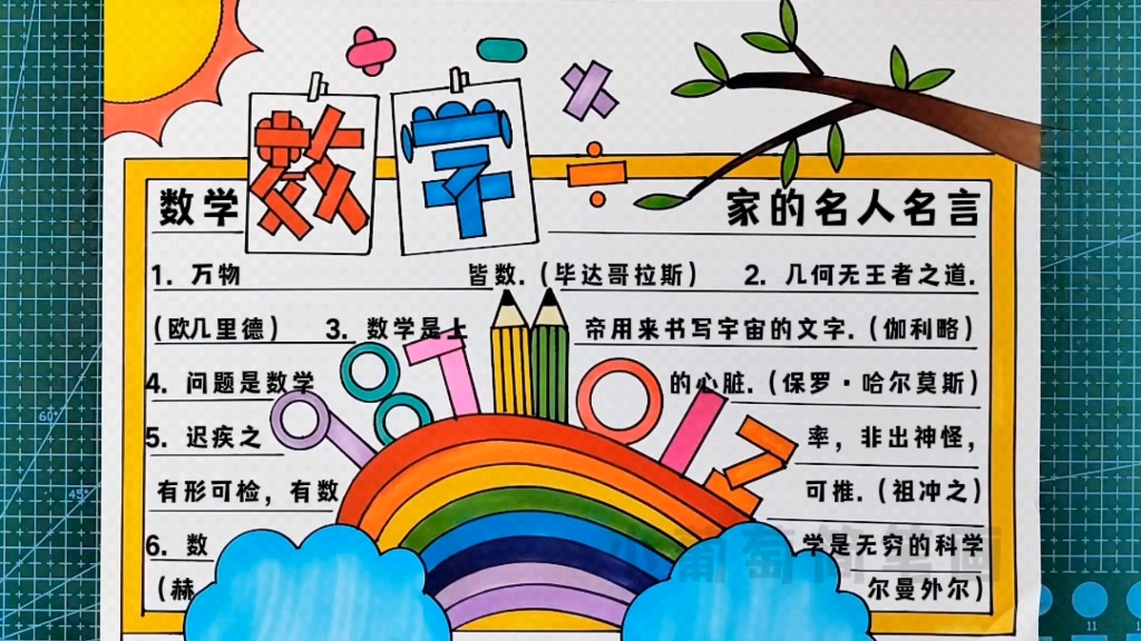 数学手抄报/数学小报/我爱数学手抄报/小学数学手抄报,数学手抄报视频...