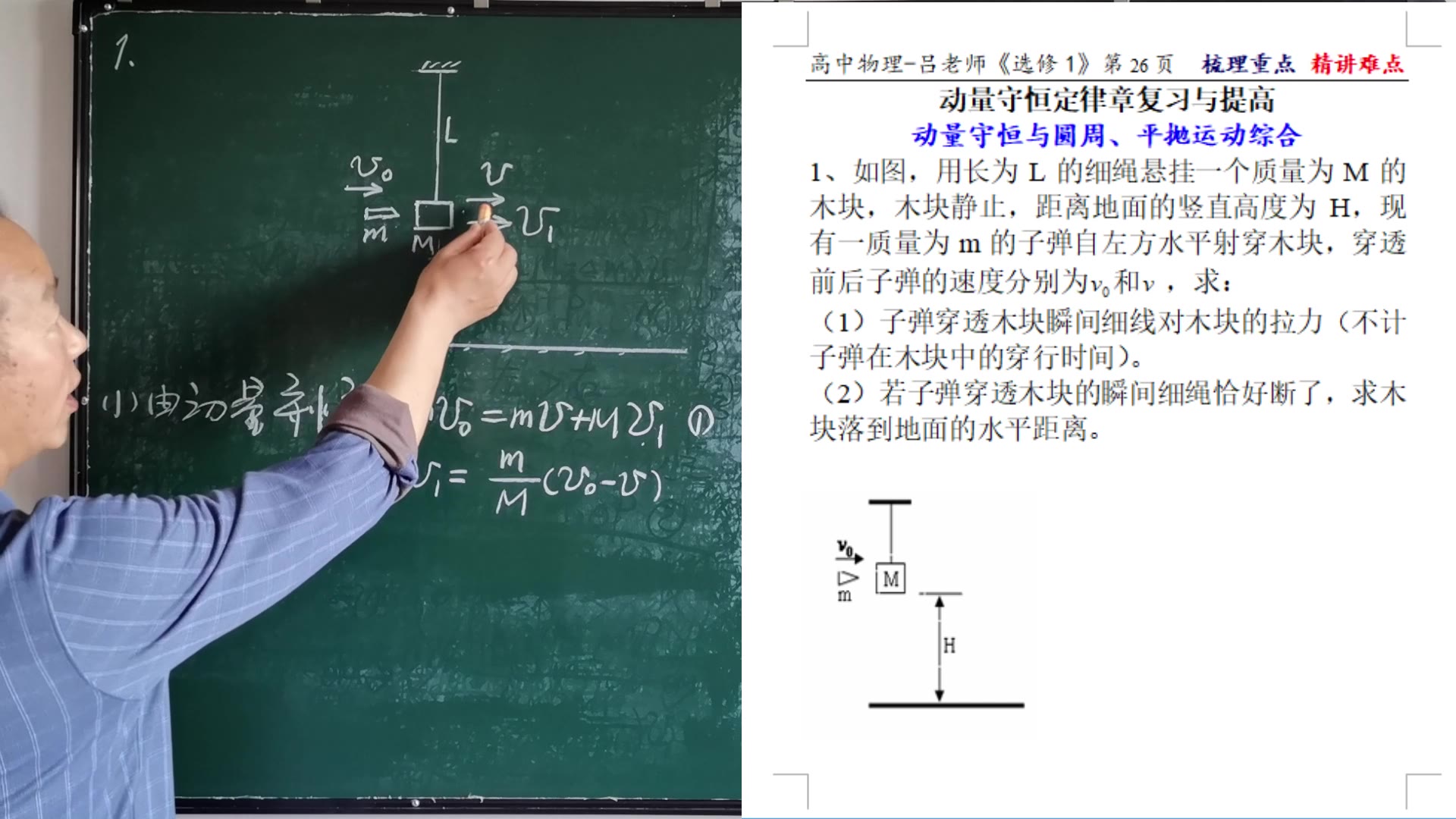 选修1 高中物理 第八讲 动量守恒定律 章复习提高(1)