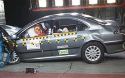 2002 标致 607 全面碰撞测试 euro ncap