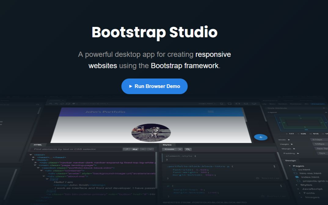 第一课·BootStrap Studio介绍