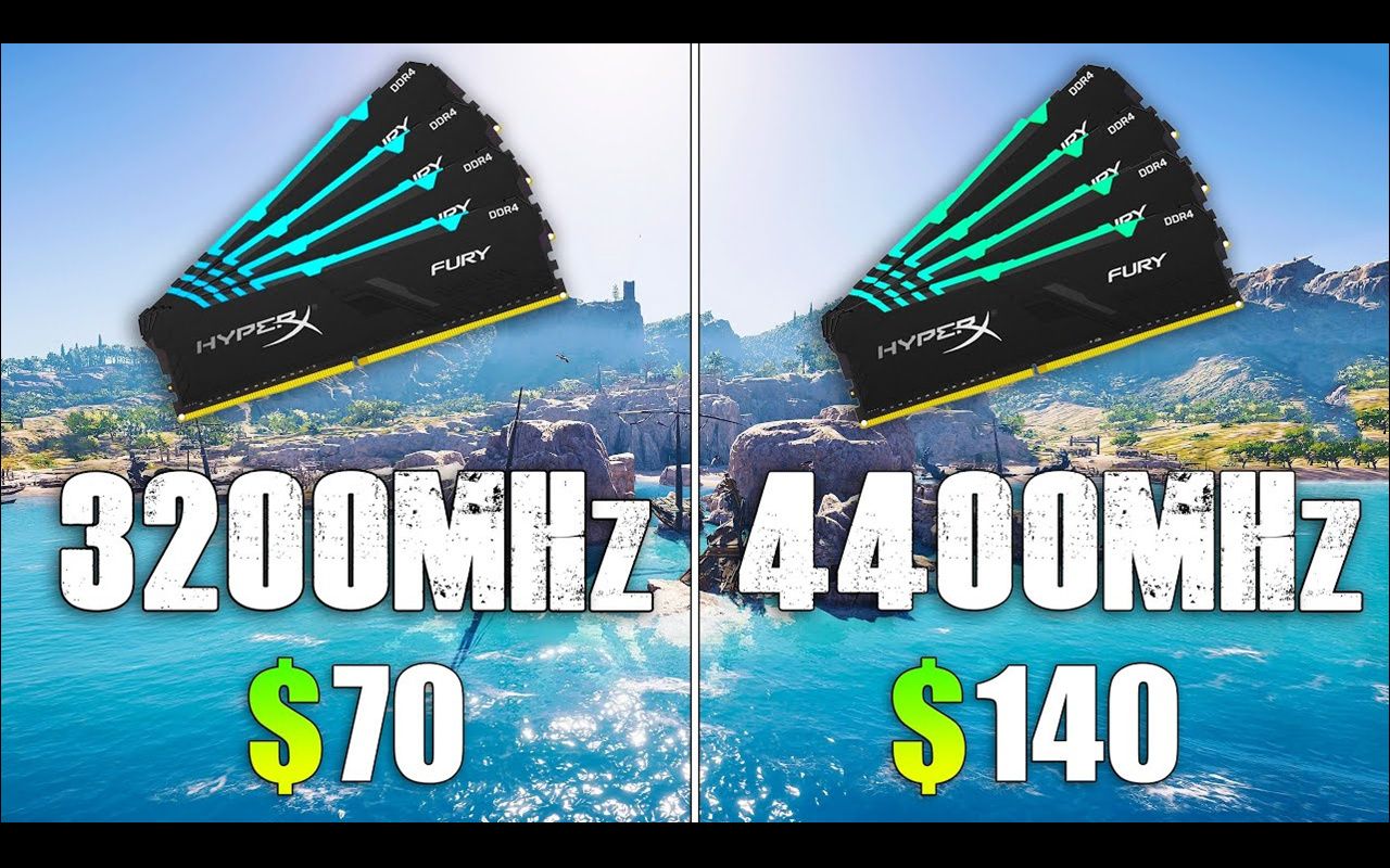 【对比】内存 3200MHz vs 4400MHz 打游戏差距有多大?