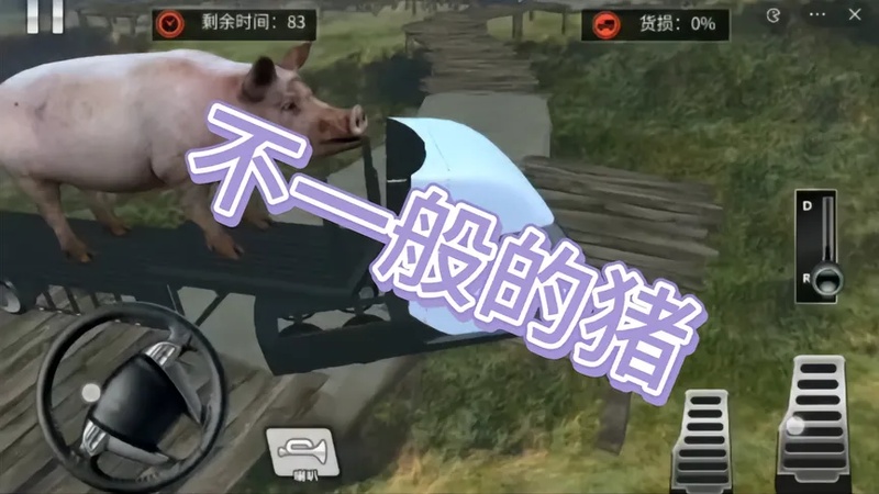 卡车模拟驾驶,王大爷家的猪就是不一般,得好好帮他送货才行