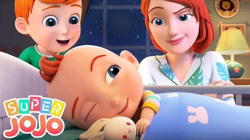 宝贝不想睡觉,怎么办?天黑啦,一起让哄宝宝睡觉吧 卡通动画