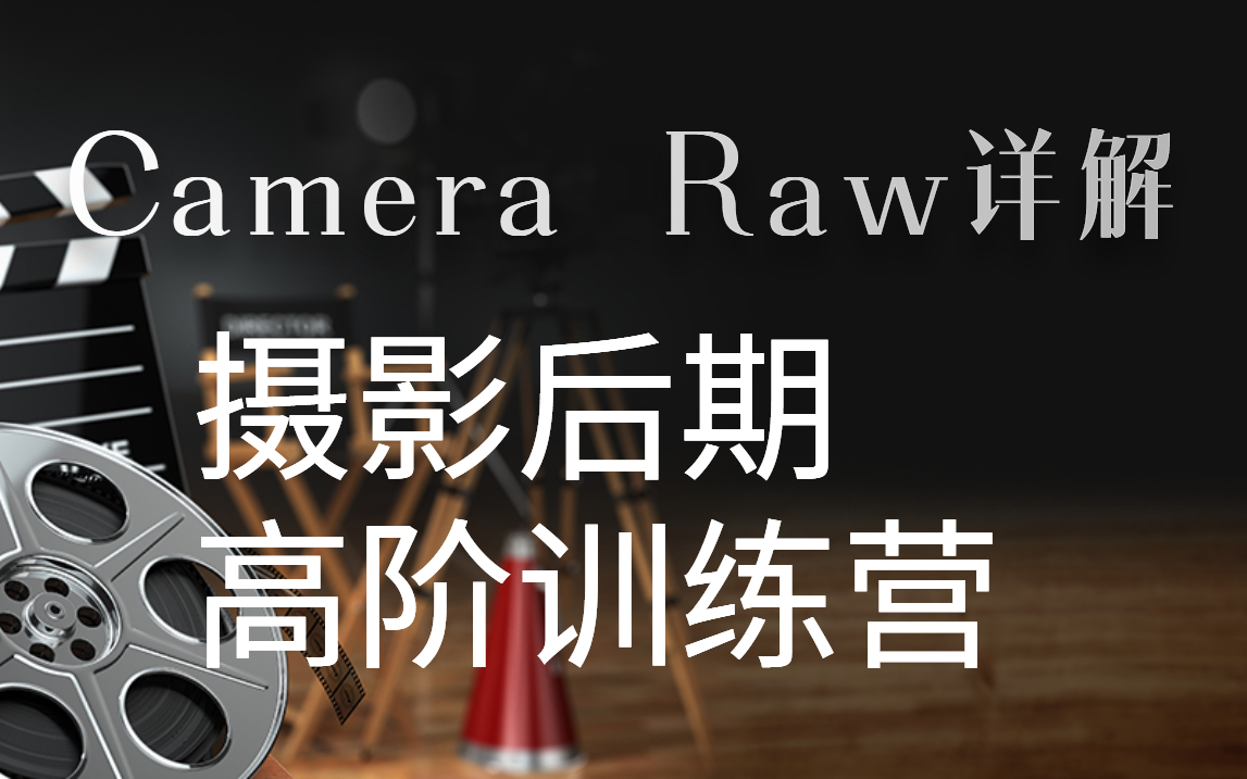 人像后期之Camera Raw,从入门到精通蓝光视频教程