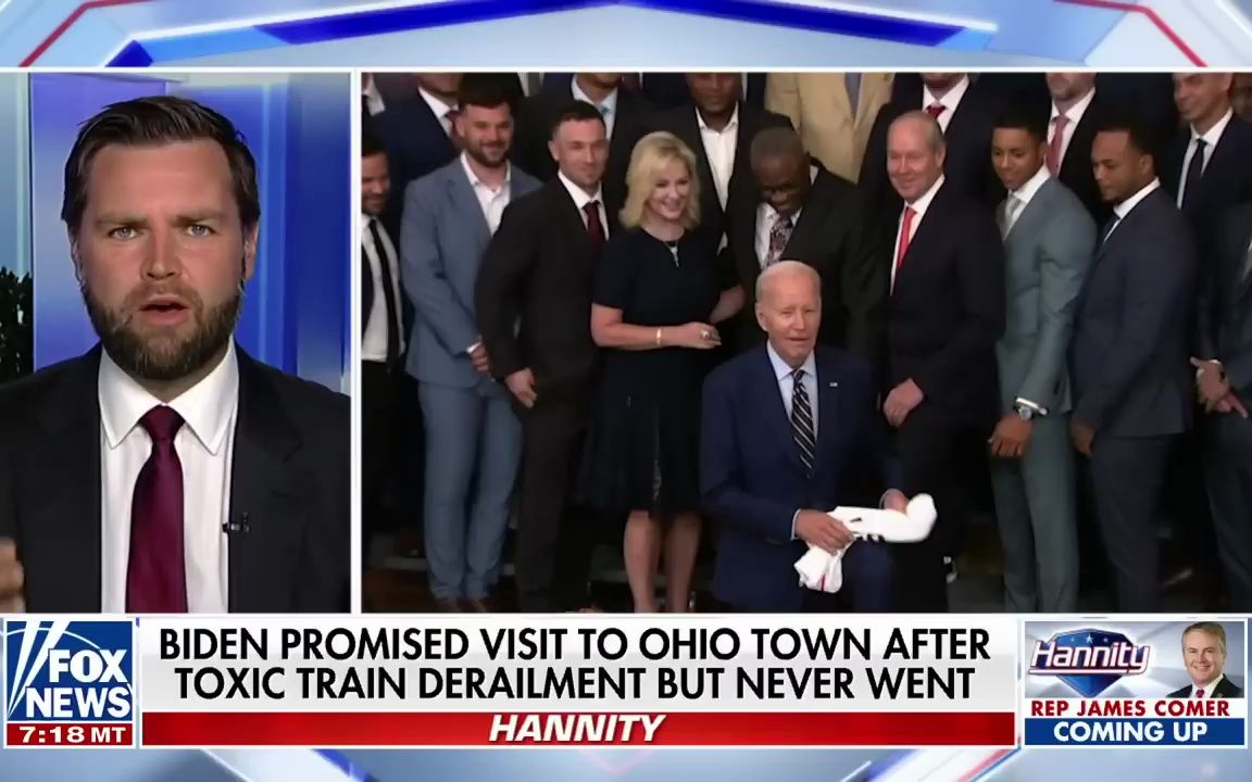 拜登拒绝访问东巴勒斯坦:参议员JD万斯