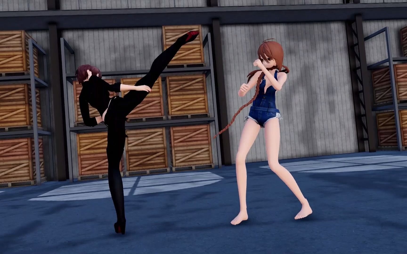 【格斗MMD】乐正绫 VS MEIKO