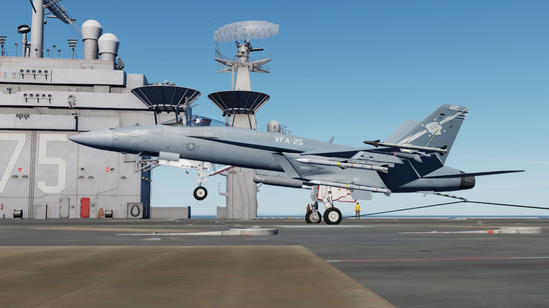 DCS WORLD 回坑复健 舰载机航母起降_游戏热门视频