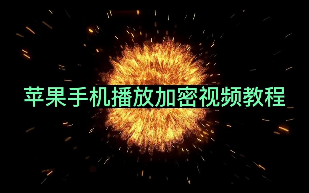 苹果手机播放加密视频教程