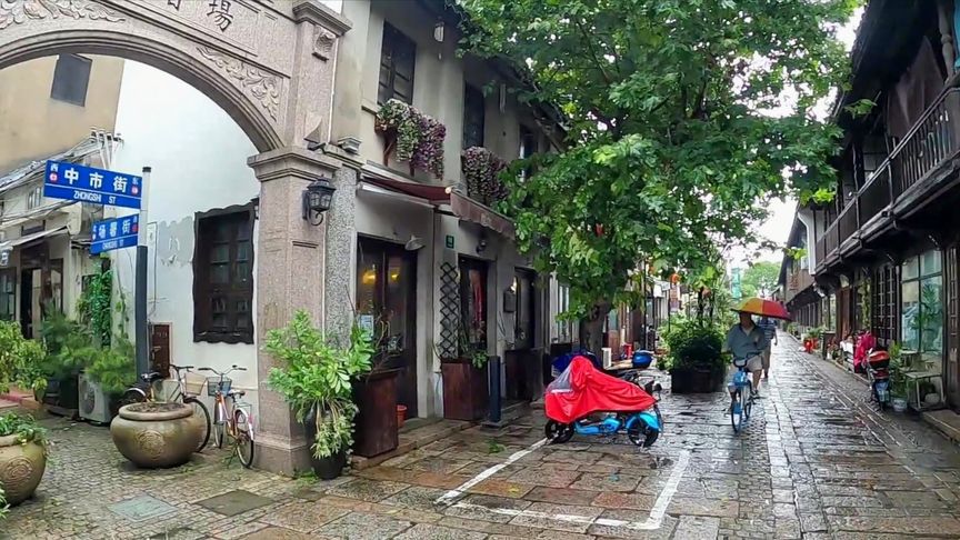 川沙老街,浦东新区保留最完整的一条老街