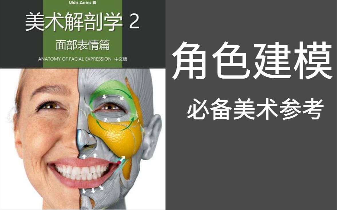 【白嫖】美术解刨学2(面部表情篇),是CG角色建模雕刻的绝佳参考