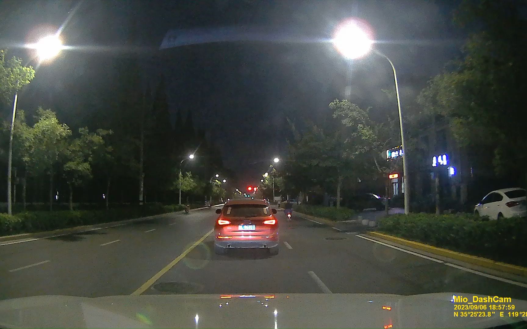 Mio857行车记录仪 索尼IMX291 传感器 夜间效果2