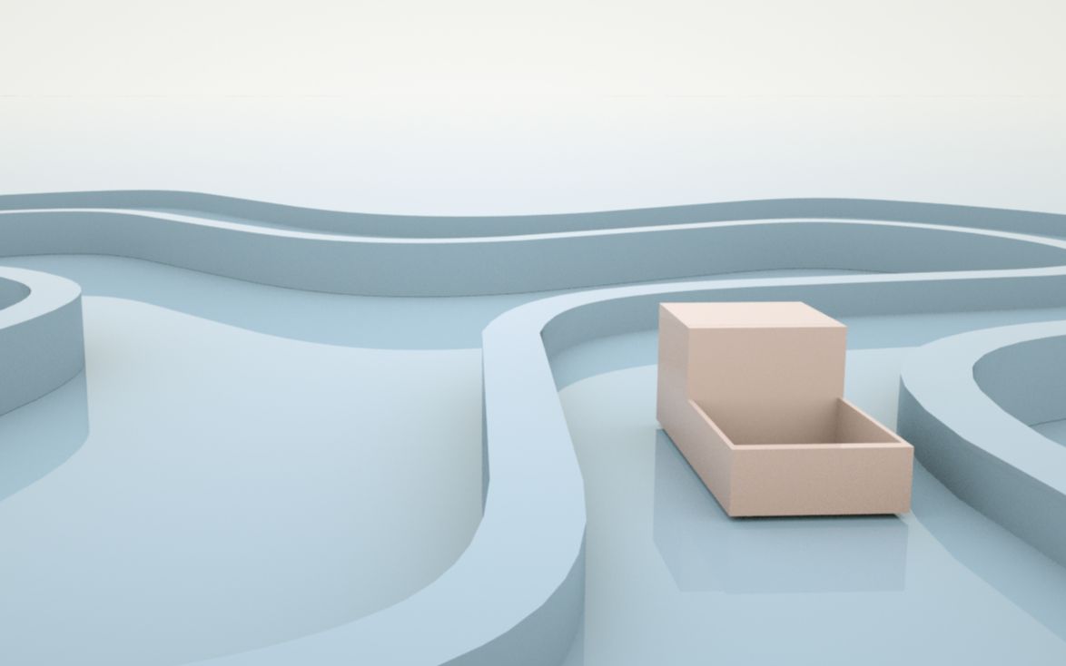 c4d汽车巡航滑轨动画教程