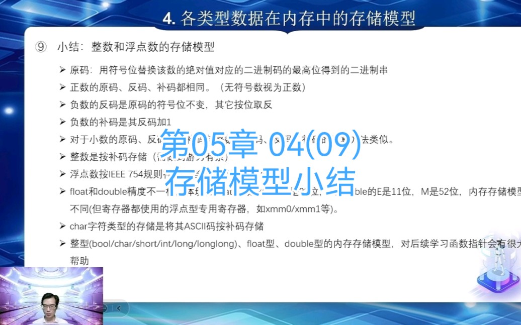 第05章 04(09) 小结:整数和浮点数的存储模型