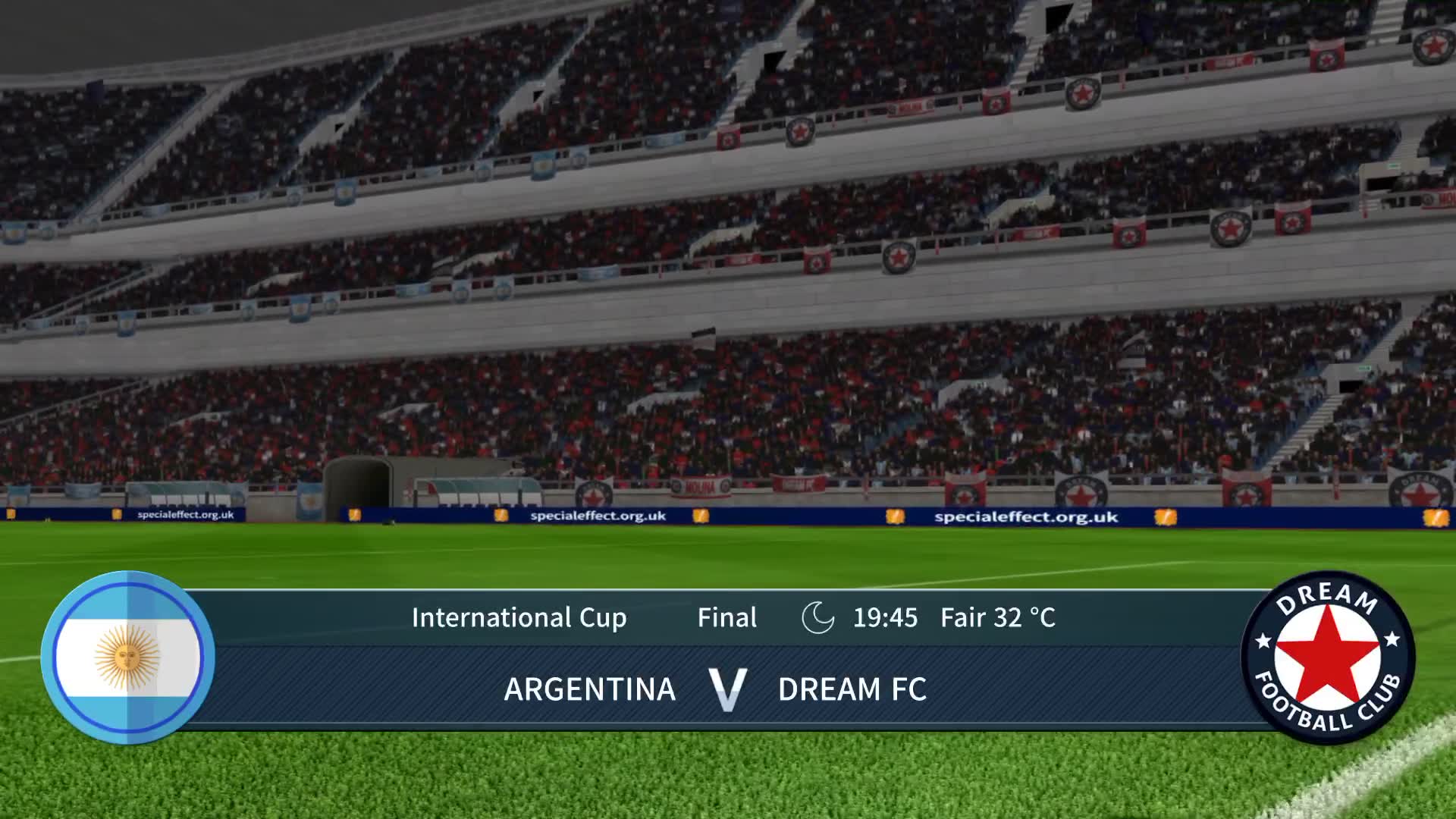 Dream League Soccer 2019 比赛视频 #1 国际杯决赛 vs 阿根廷