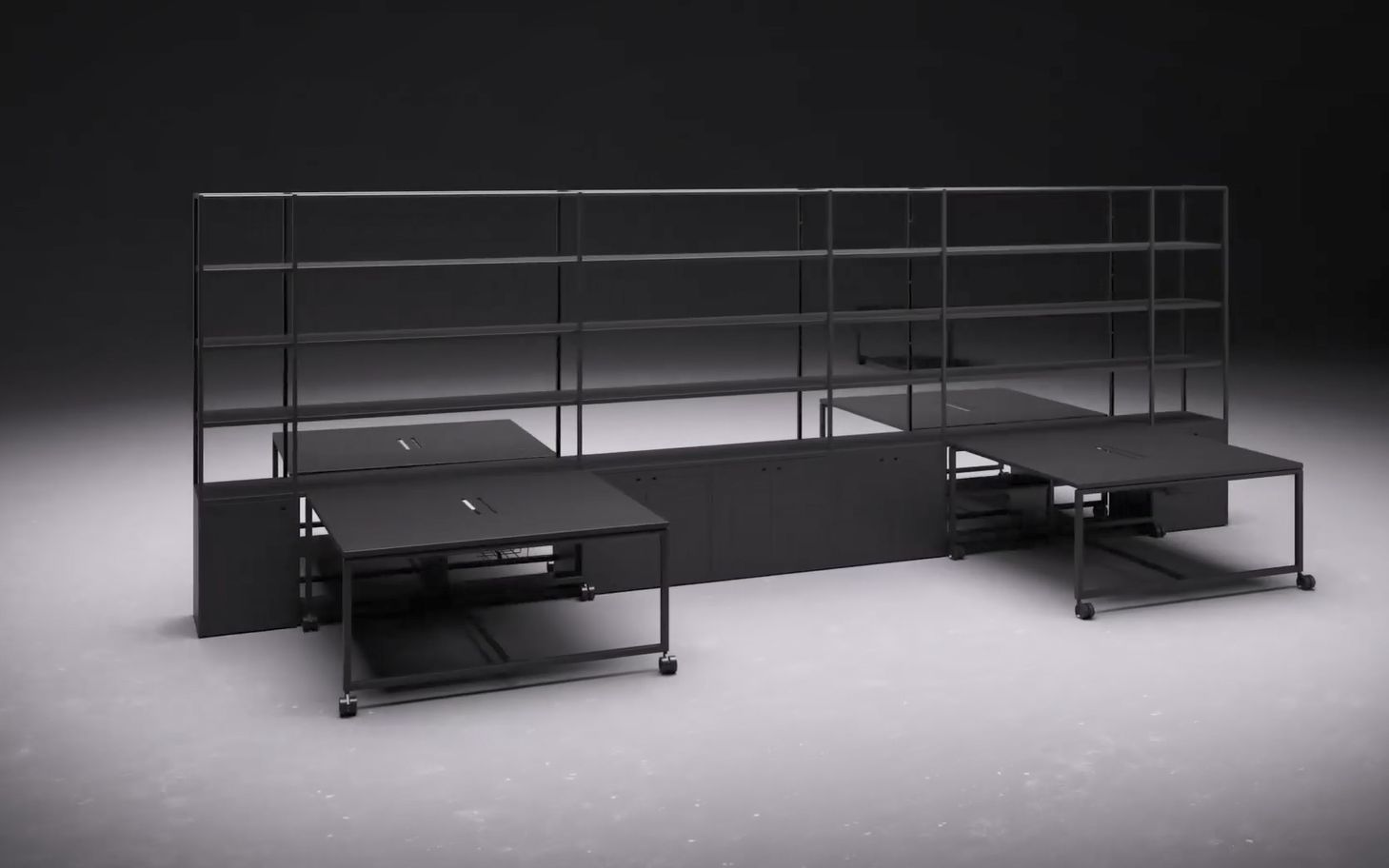 Fantoni|Atelier桌 简洁实用的现代办公桌