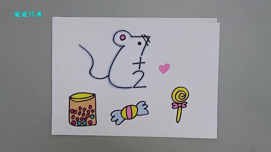 简笔画“鼠”的画法,7+2=鼠?简单易学哄娃必备