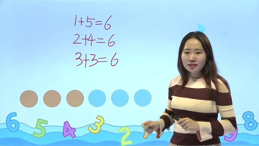 小学数学课程第15课《6,7的组成》——小学数学一年级上