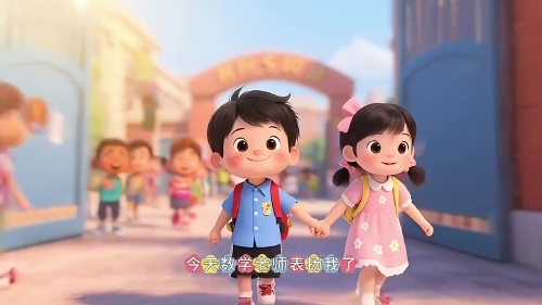 年广西全区交通安全短视频展播--安全过马路AI动画演示