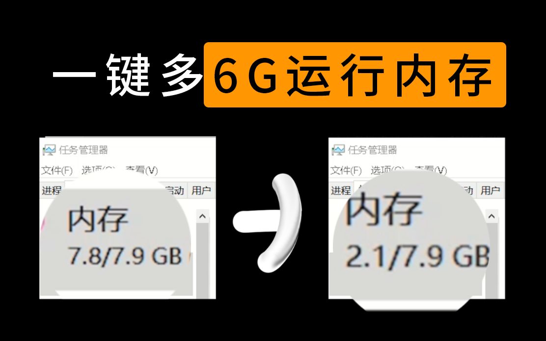 【内存不足?有救了!】一键让老笔记本电脑多了6G运行内存,华硕...