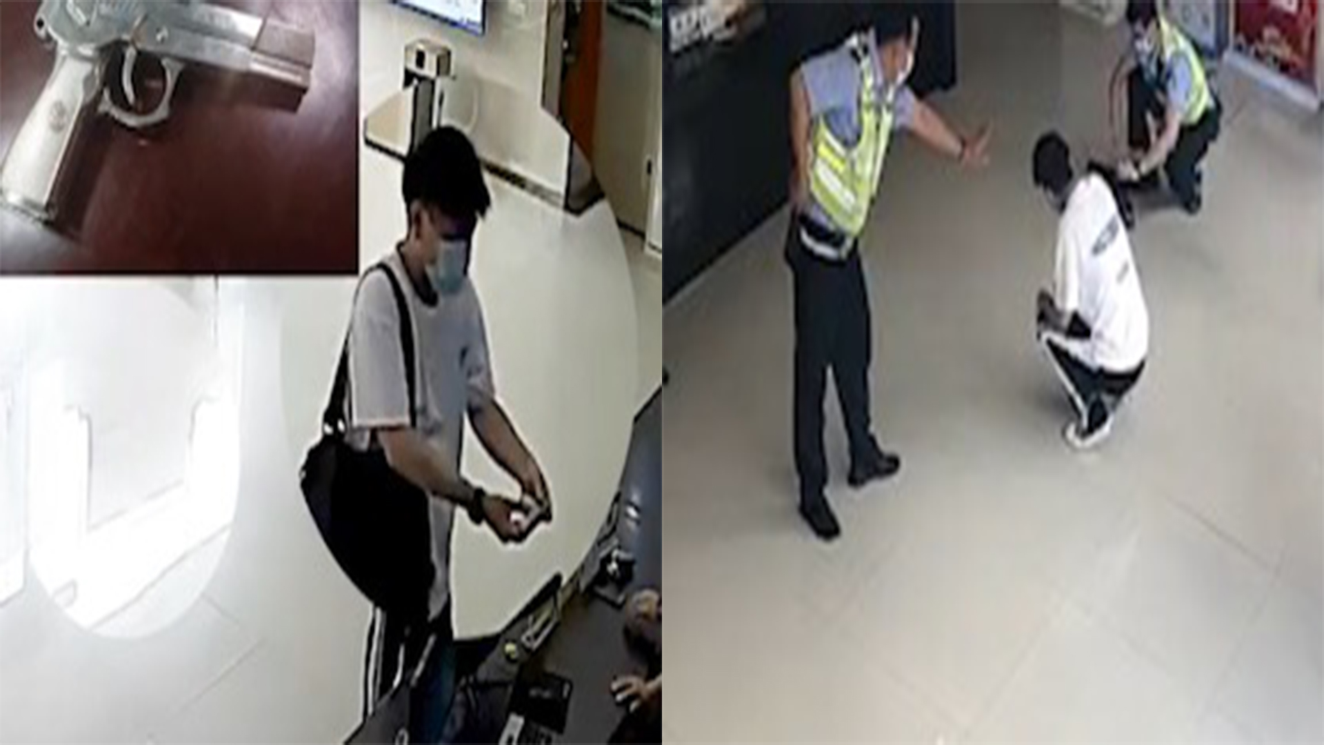 小伙上缴仿真模型手枪,拿出瞬间警花惊到连连后退:这模型太逼真