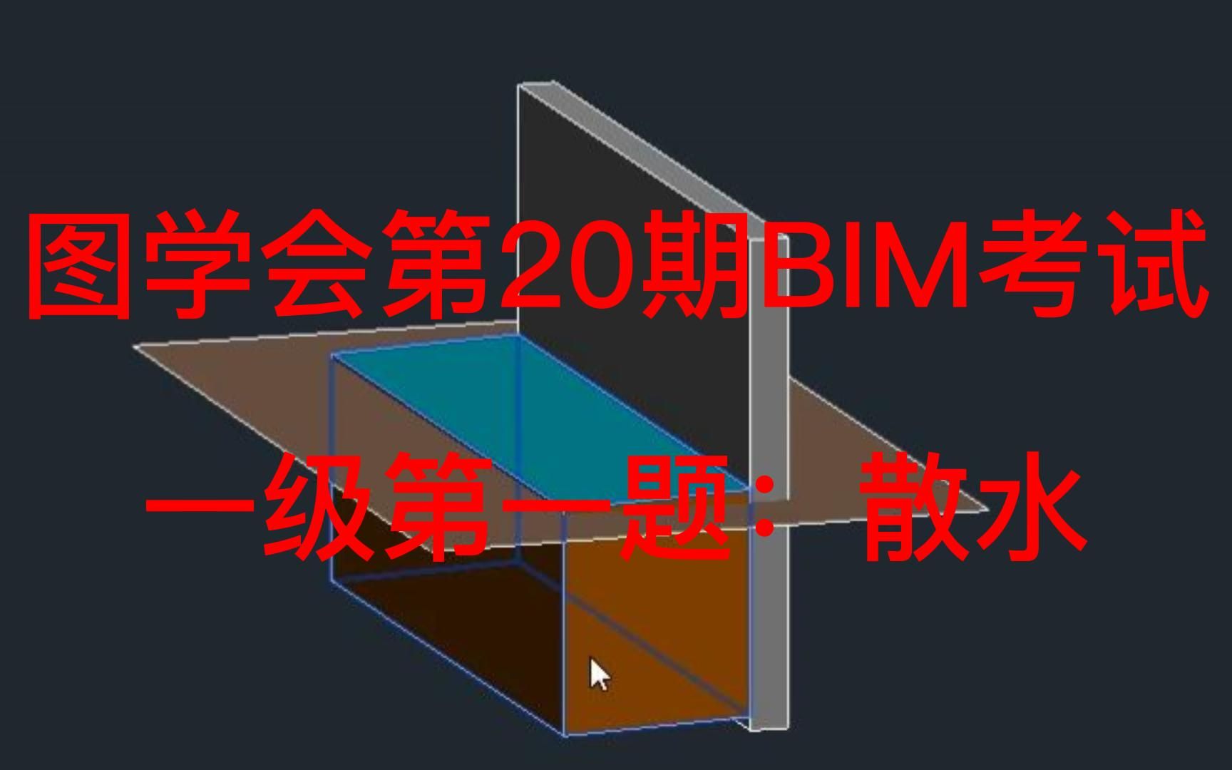 图学第20期BIM考试一级第一题:散水