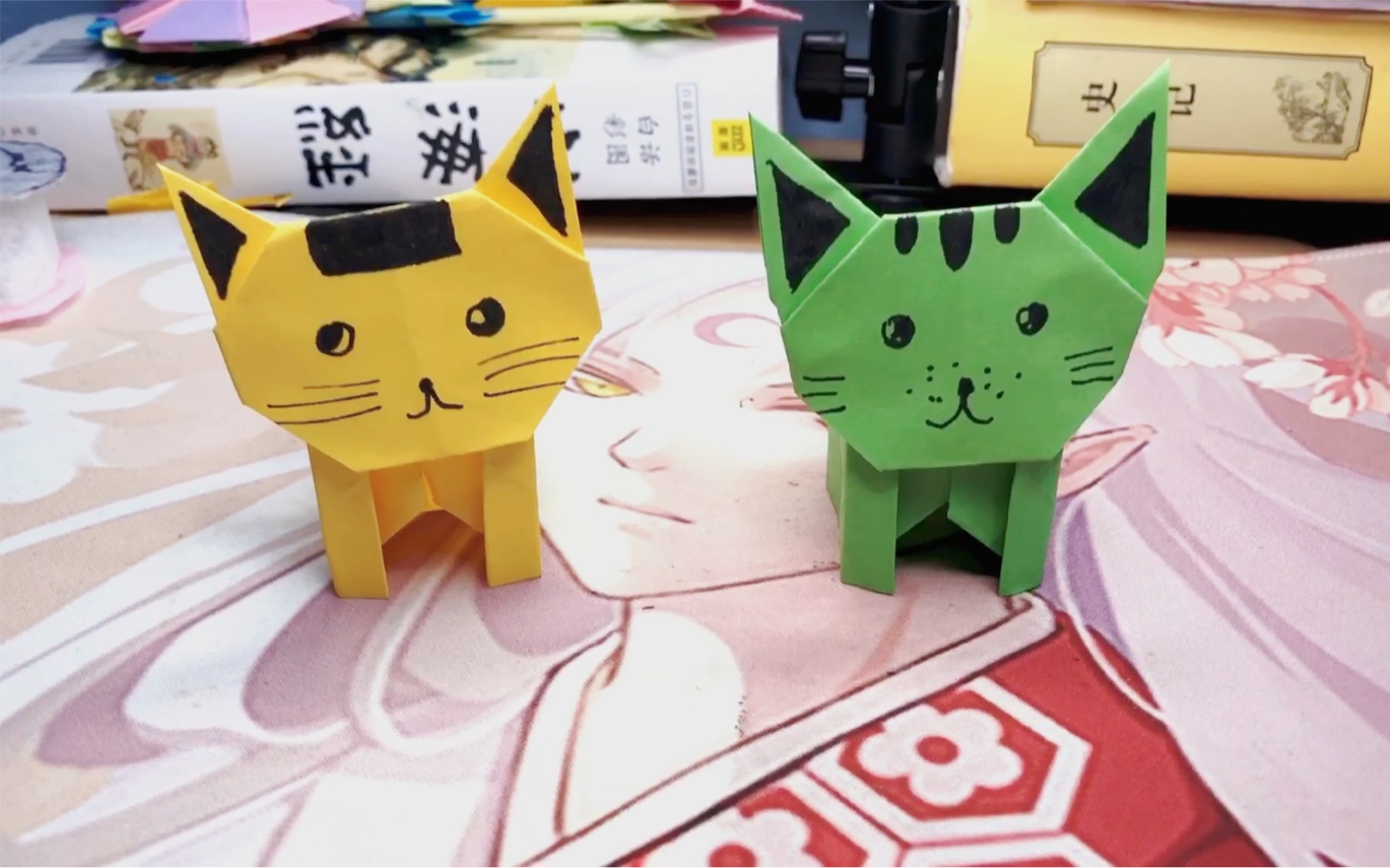 创意手工折纸第63期:立体猫咪的折纸教程来啦