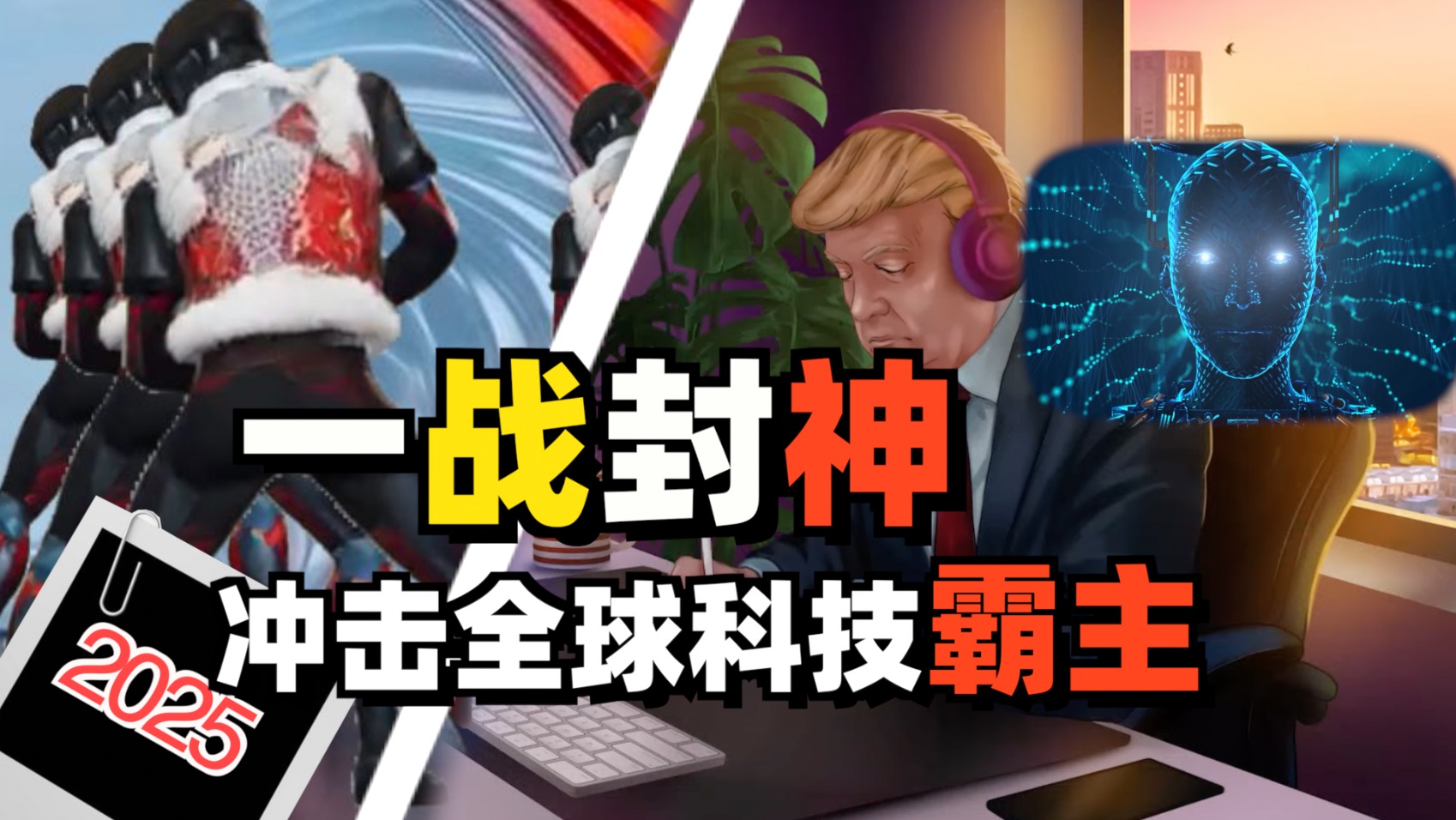 机器人跳舞,deepseek贴脸开大,今年的脸打得可真响!