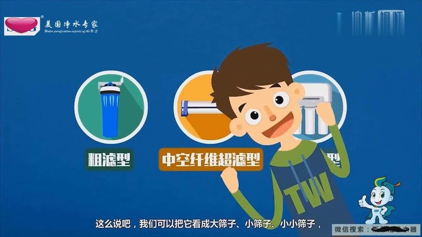 一分钟动画详解微滤、超滤、反渗透净水器!