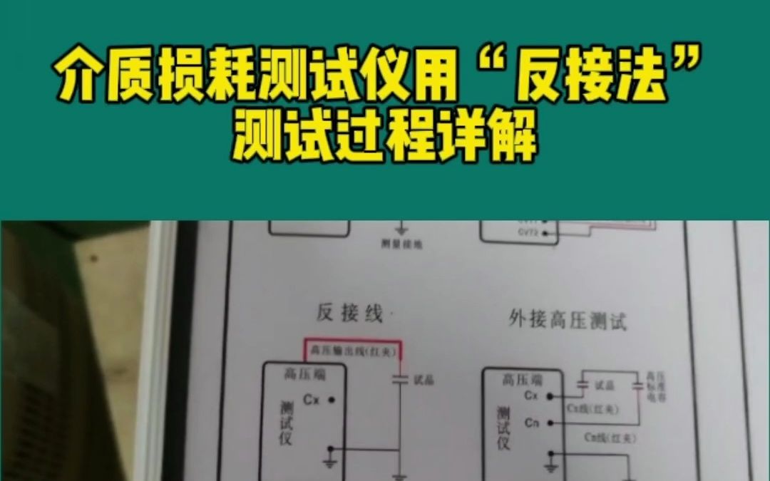 1分钟速学-介质损耗测试仪“反接法”测试过程详解