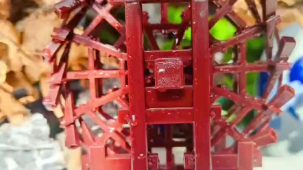 旷怡景观定制“兰州水车模型”,生物环保树脂生产,无毒无害无污染,不...