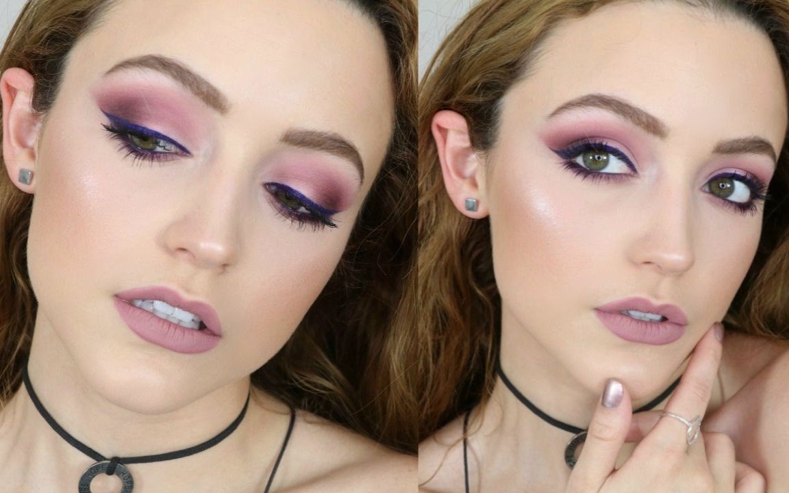 【KathleenLights】藕紫单色调妆容教程