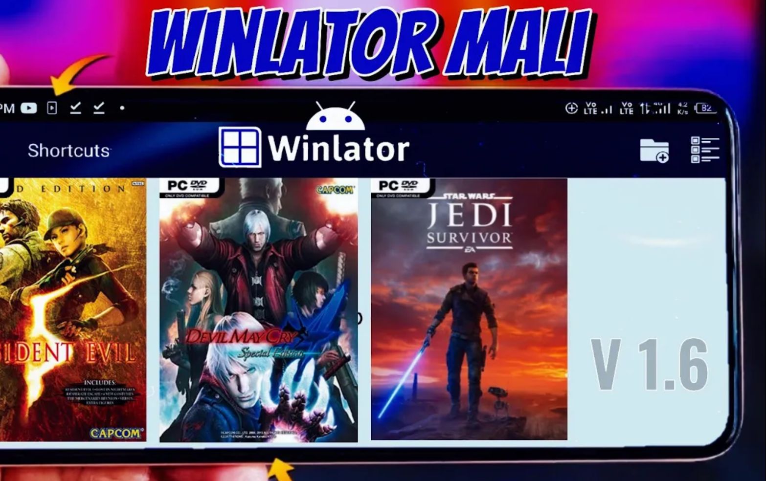 Winlator 天玑Mali版v1.6更新,低端3GB手机都能玩 | 安卓Windows模拟器