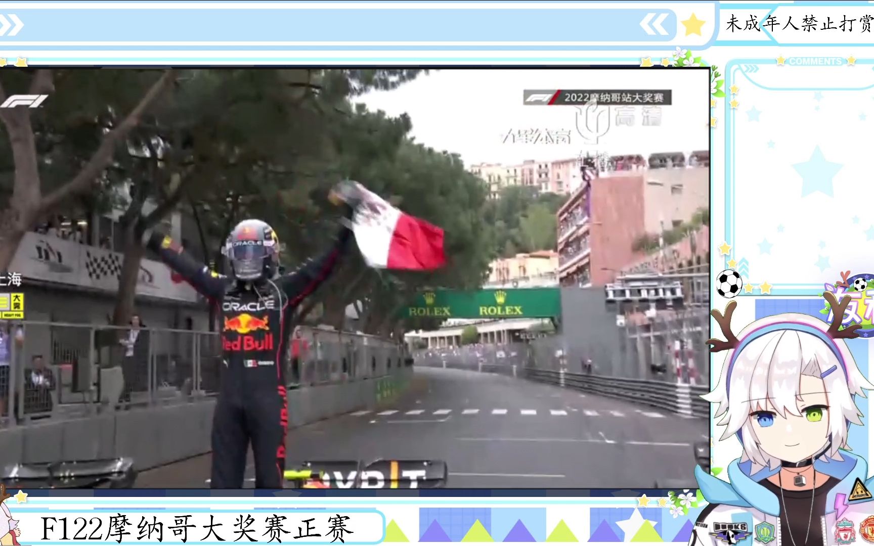 F122摩纳哥大奖赛正赛:佩雷斯冠军,勒克莱尔无缘领奖台,周冠宇第16