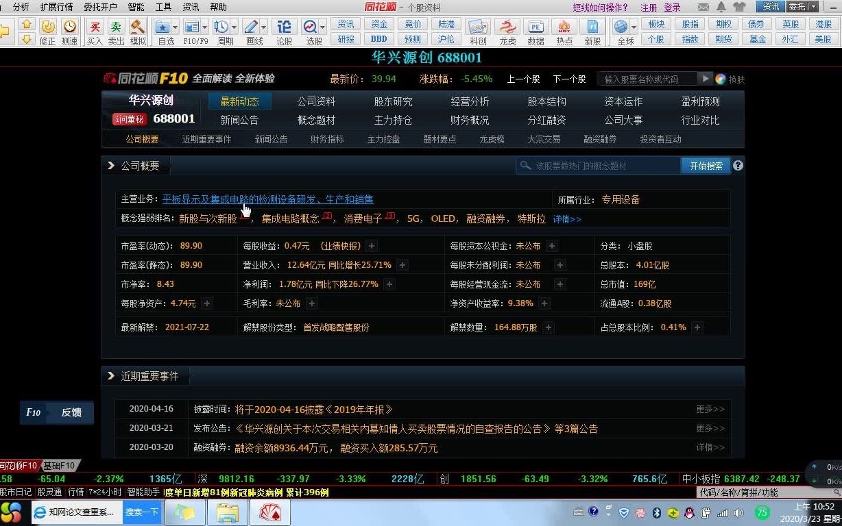 2.证券交易市场和证券投资工具简介-同花顺PC软件