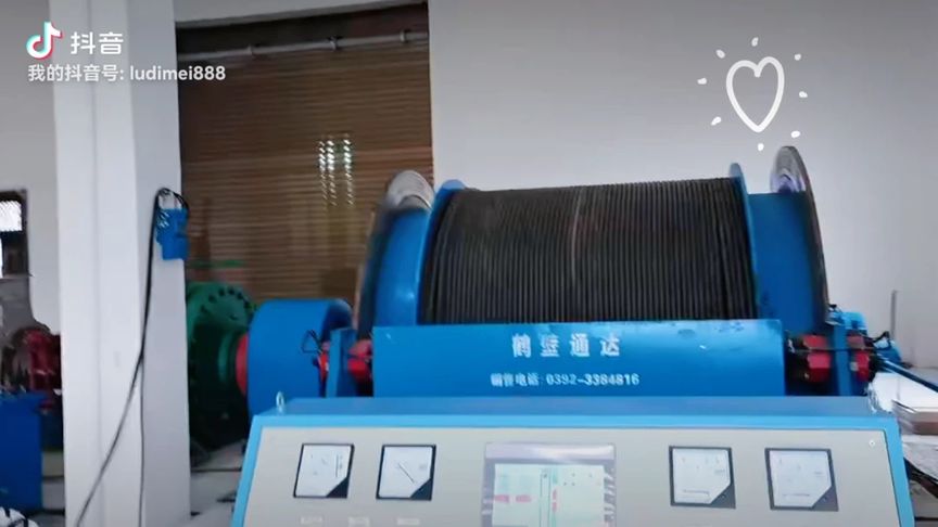 矿用提升绞车调试现场