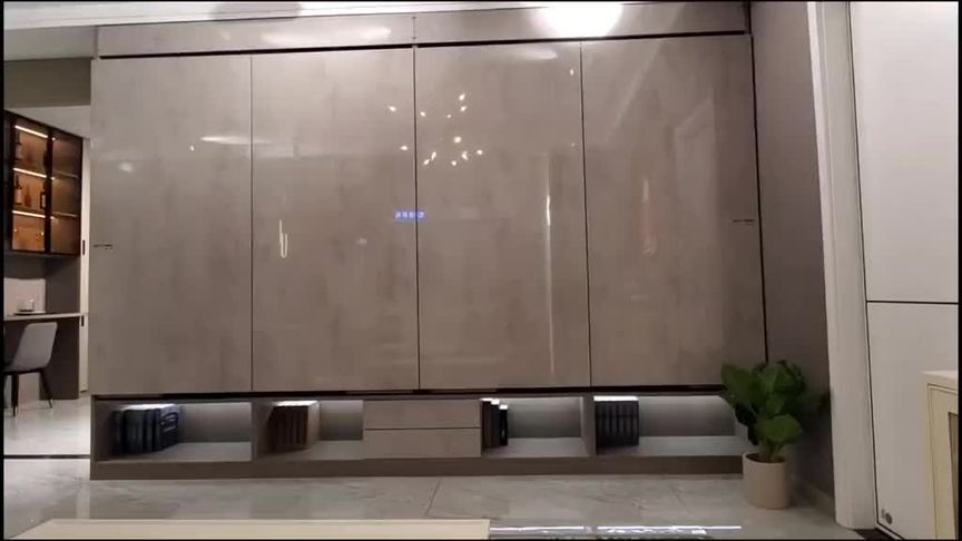 D3空间木门+全屋定制电视柜电动智能柜门智能家居的时代已经到来