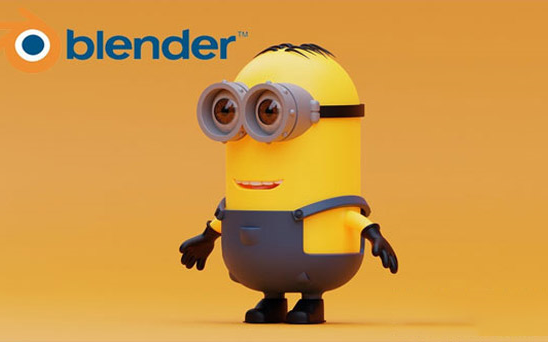 Blender三维小黄人建模渲染教程(中文字幕)