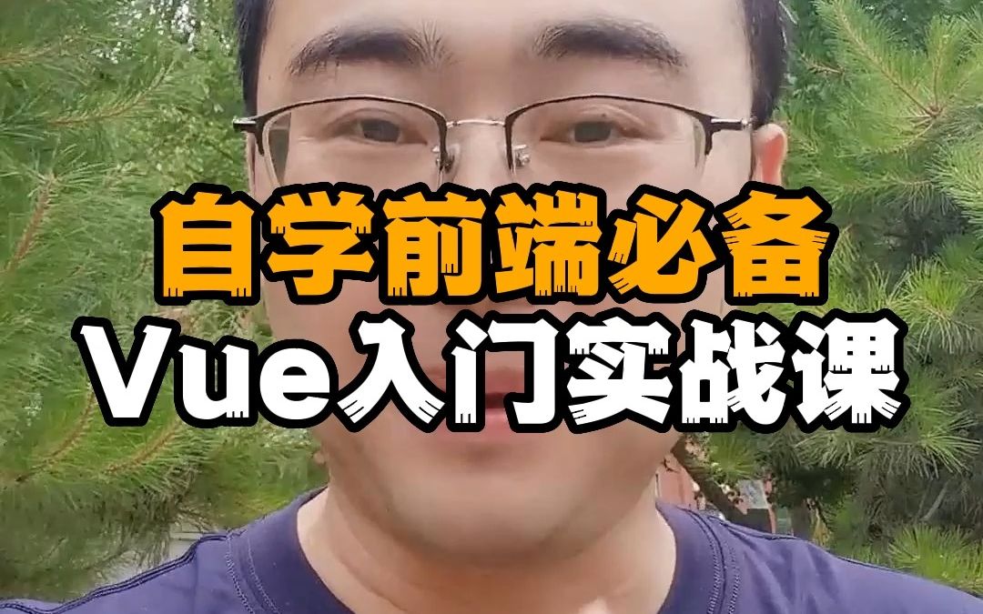 自学前端必备Vue入门实战课程