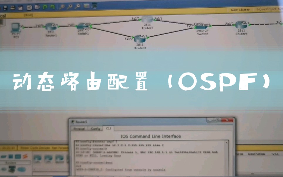 【自用】动态路由配置(OSPF) 网基录屏 思科Cisco