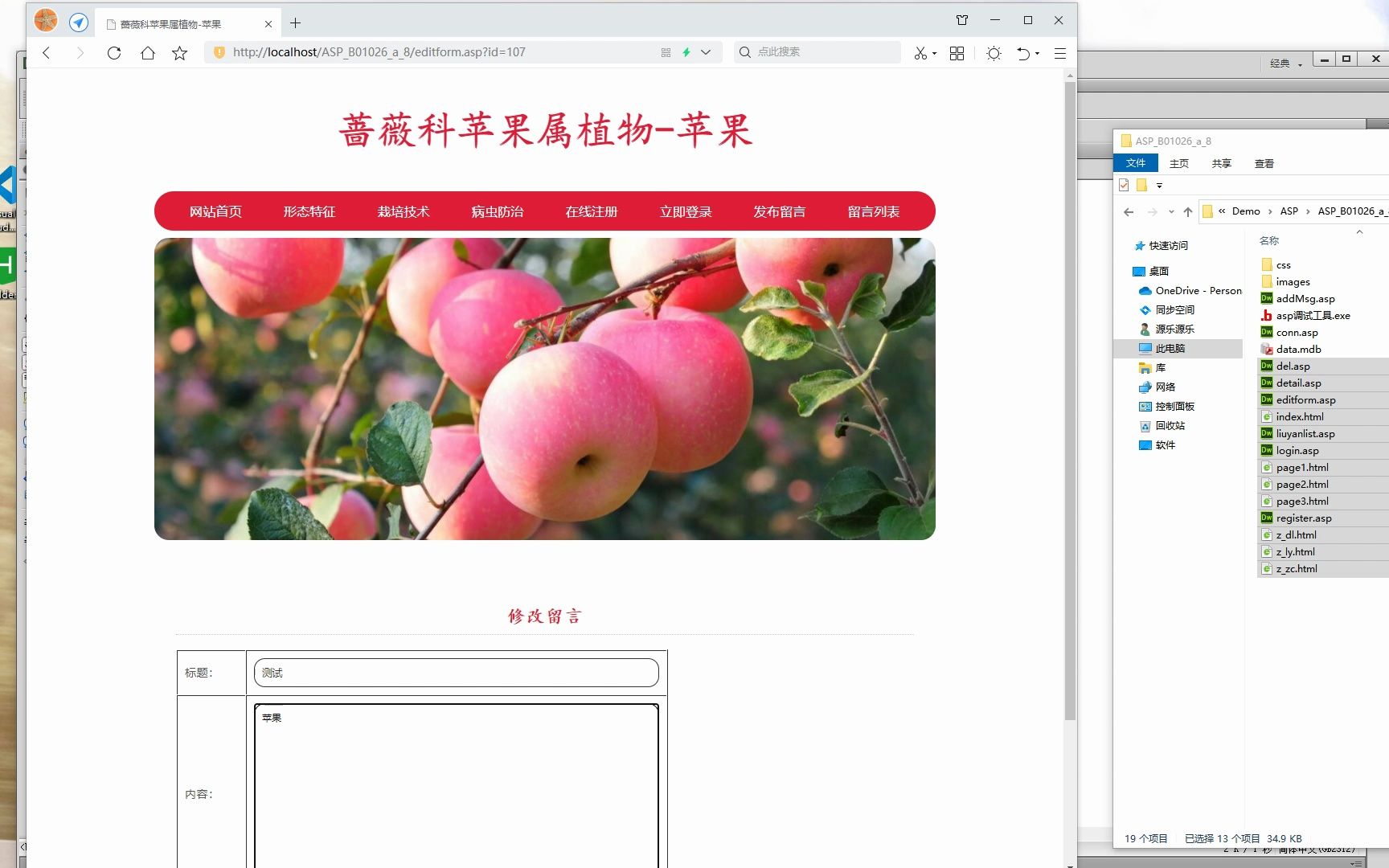 ...苹果 8页面 HTML5+CSS3 ASP+ACCESS数据库 注册登录留言功能 ...