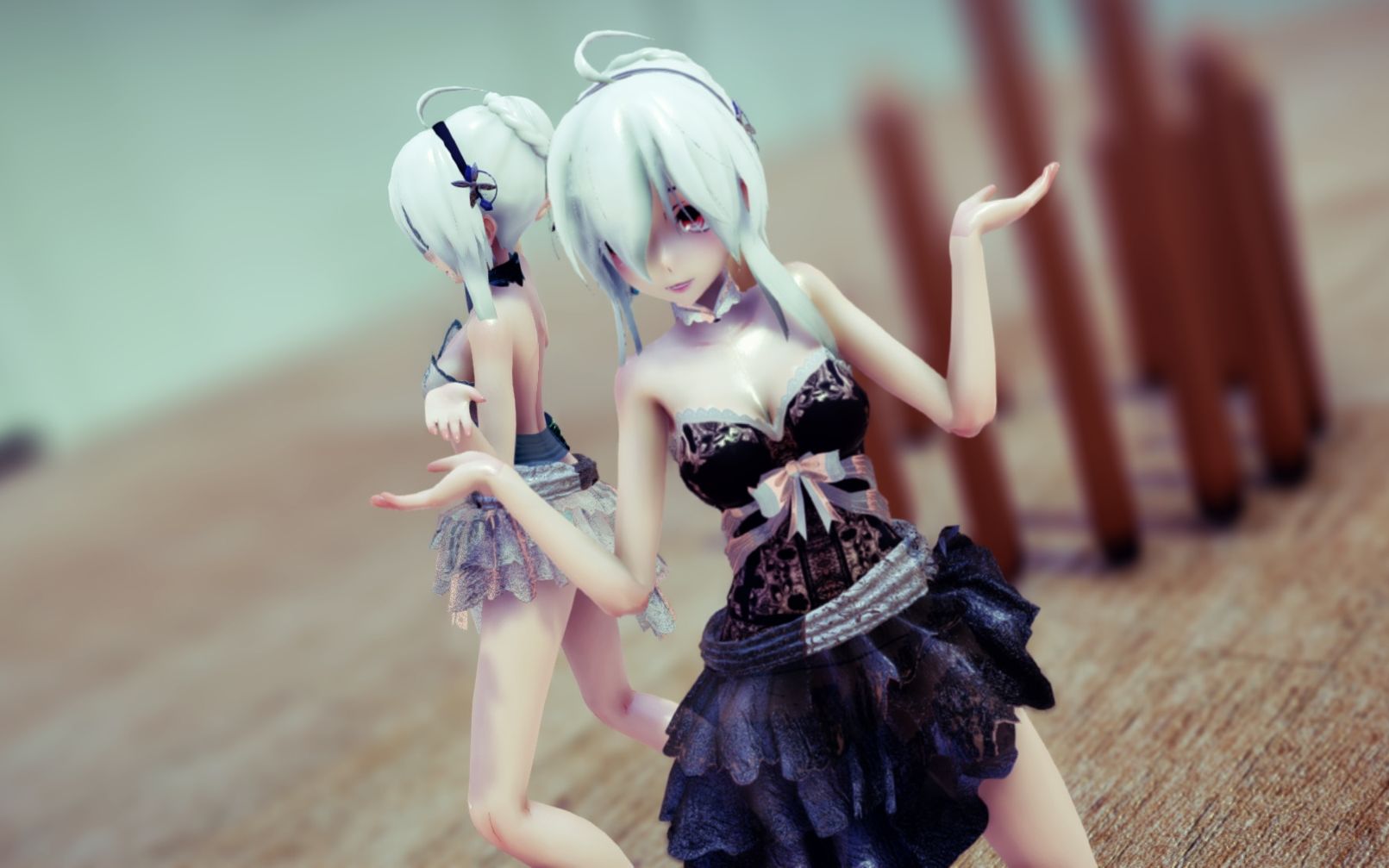 【MMD】Tda弱音 室内双人 宵々古今