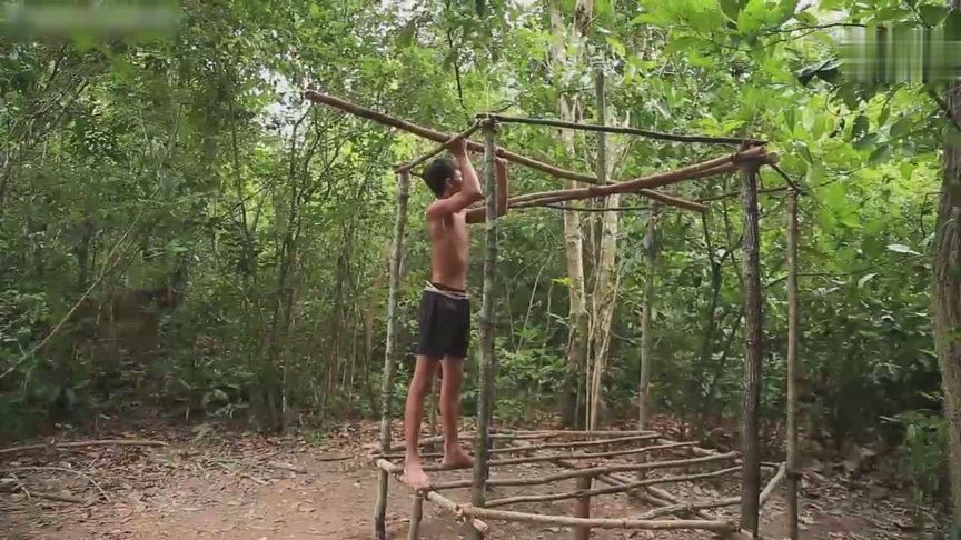 原始技术,应该如何建造一个框架试结构的住房