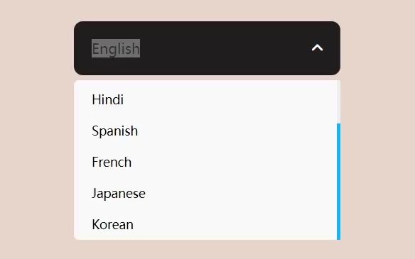 一点点JS:用JS写一个简洁细腻的下拉菜单