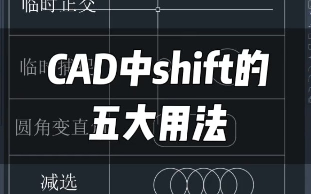 CAD中shift的五大用法