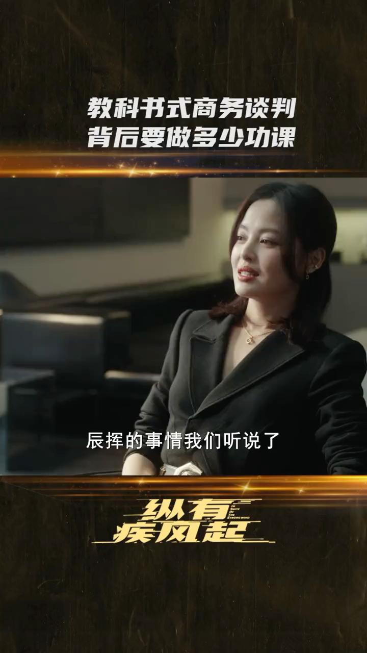教科书式商务谈判,背后要做多少功课#电视剧纵有疾风起 #影视解说
