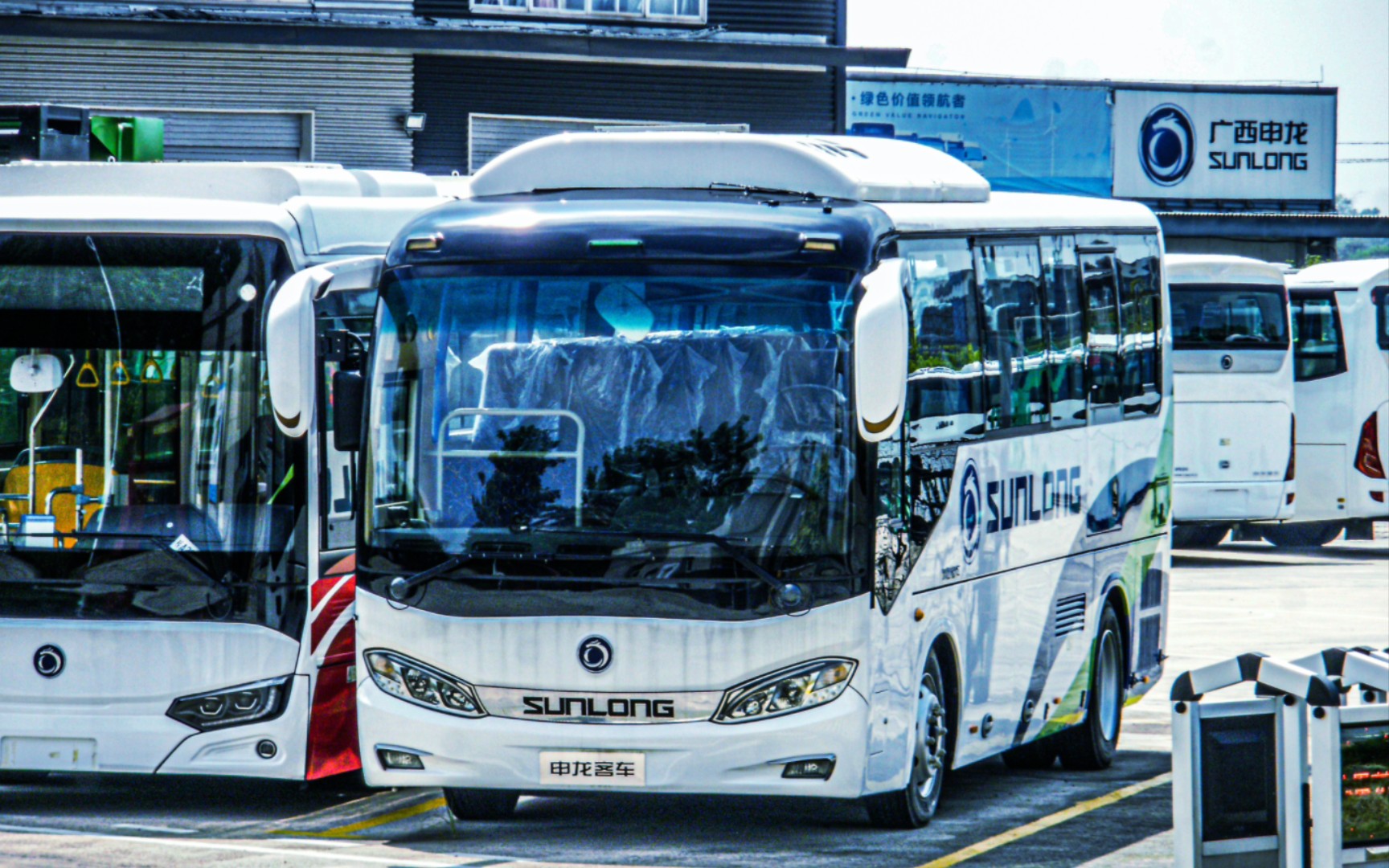 ...路线 广西申龙/紫象HQK6803UBEVU1 8M级纯电动公路客车 走行音