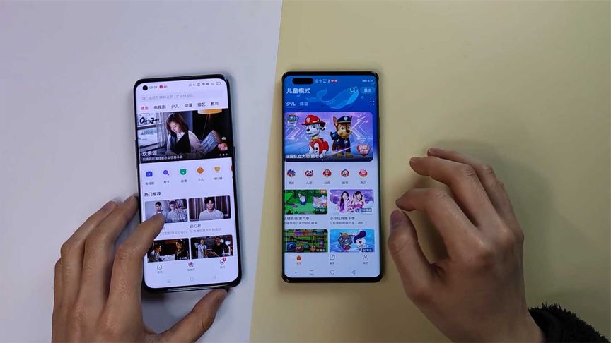 华为Mate40Pro自带视频打开却是儿童模式?对比OPPO