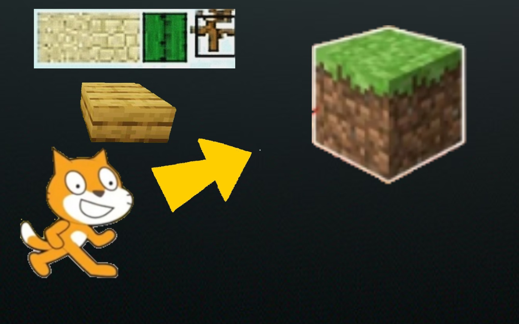 新人up在 Scratch 里做出了2D版MC!(沙漠/半砖更新)